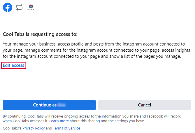 How to fix Facebook permissions issues – Cool Tabs HelpDesk