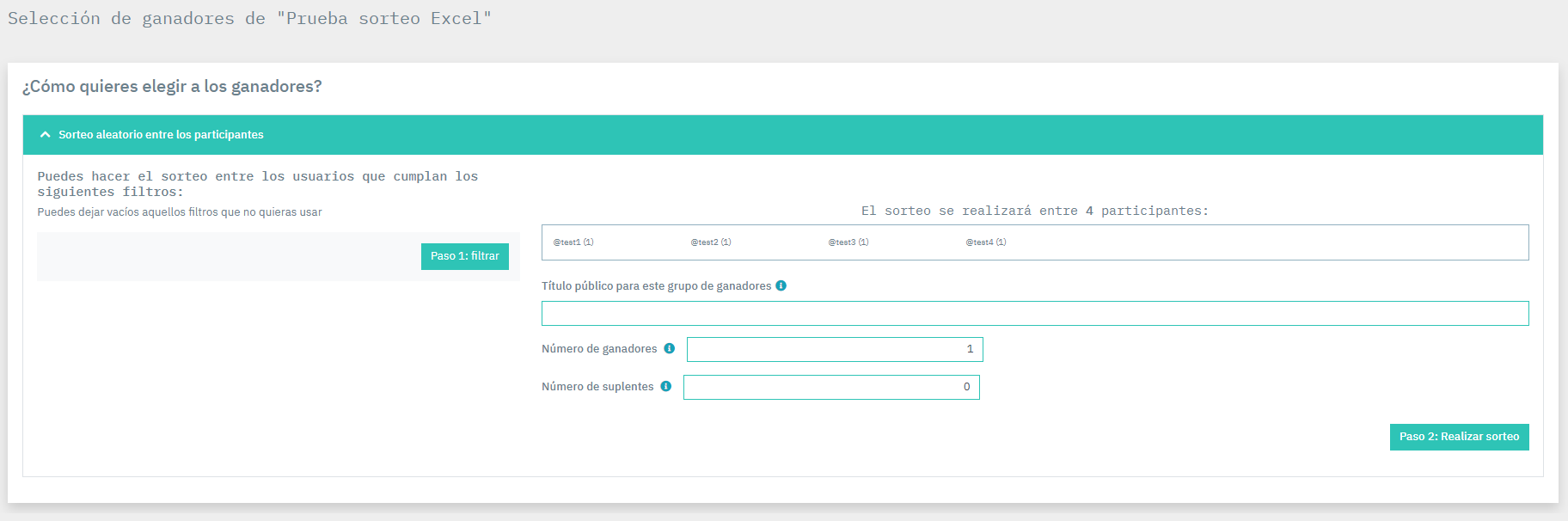 Cómo crear un sorteo de un listado de participantes o Excel – Cool Tabs ...