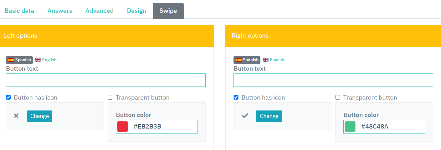 How to create a Quiz or Survey with Swipe answer options – Cool Tabs HelpDesk