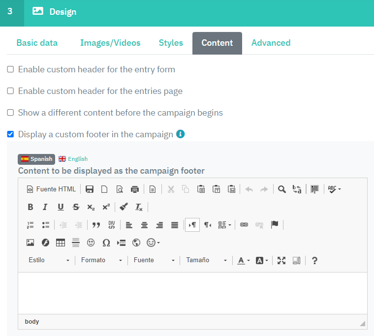 How to add a custom footer in a campaign – Cool Tabs HelpDesk